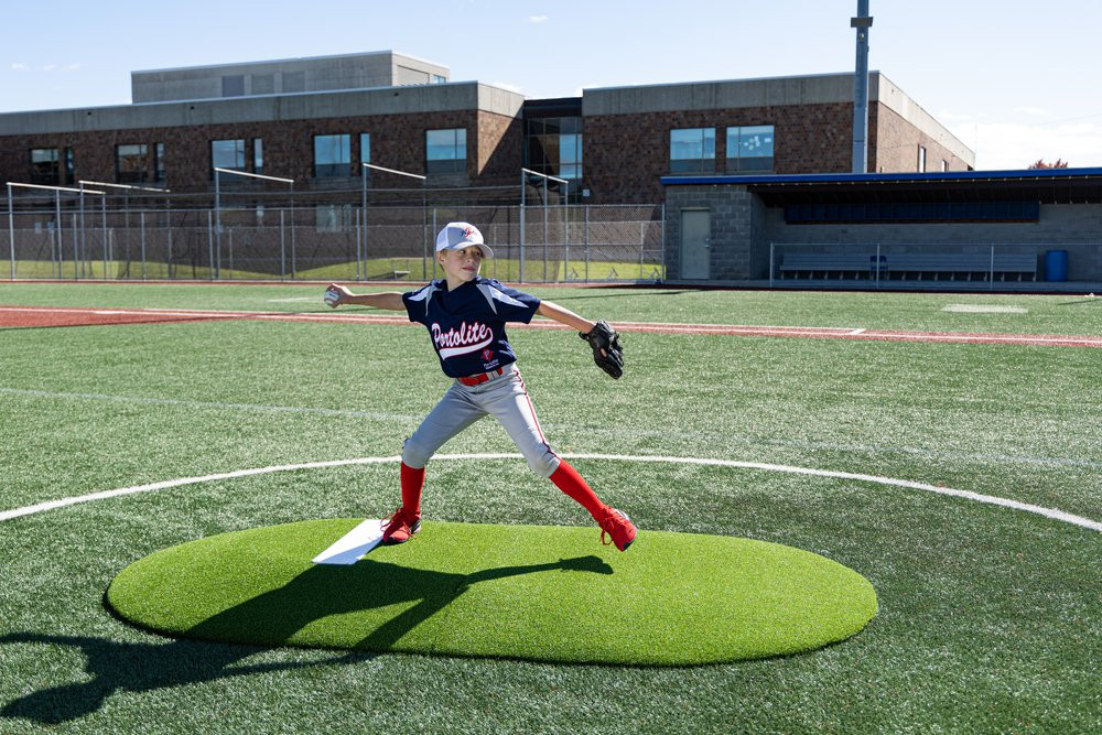 6" Two-Piece Stride-On Youth Game Pitchers Mound - AchillionSports