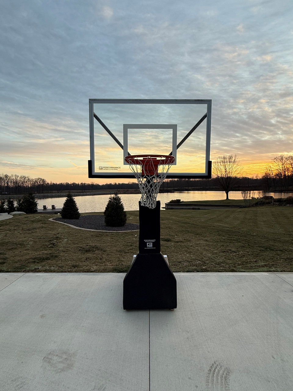 Gared Micro-Z Recreational Portable Basketball Hoop - 54 Inch Glass ...