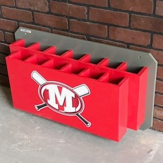 Vertical Baseball Bat Holder/Softball Bat Holder for Dugout