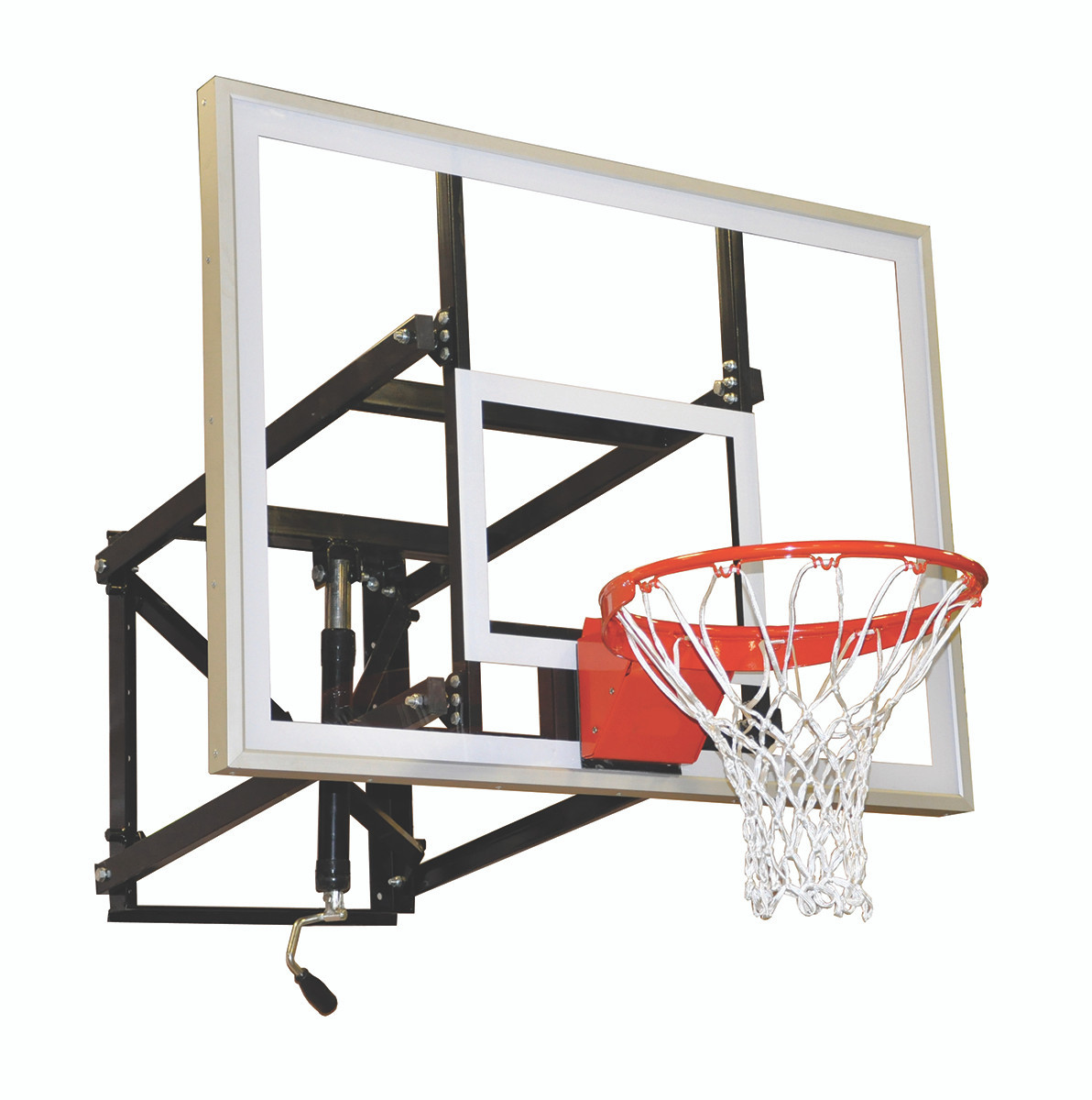 Zip Crank Wall Mounted Basketball Goal Height Adjuster - Rectangular ...