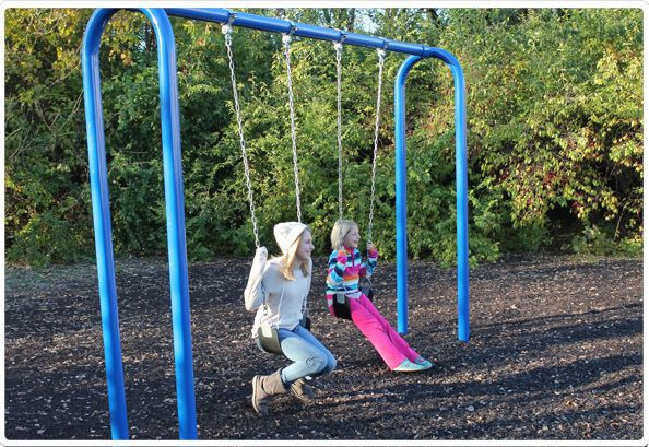 SportsPlay Arch Post Swing Set - Two Swings - AchillionSports