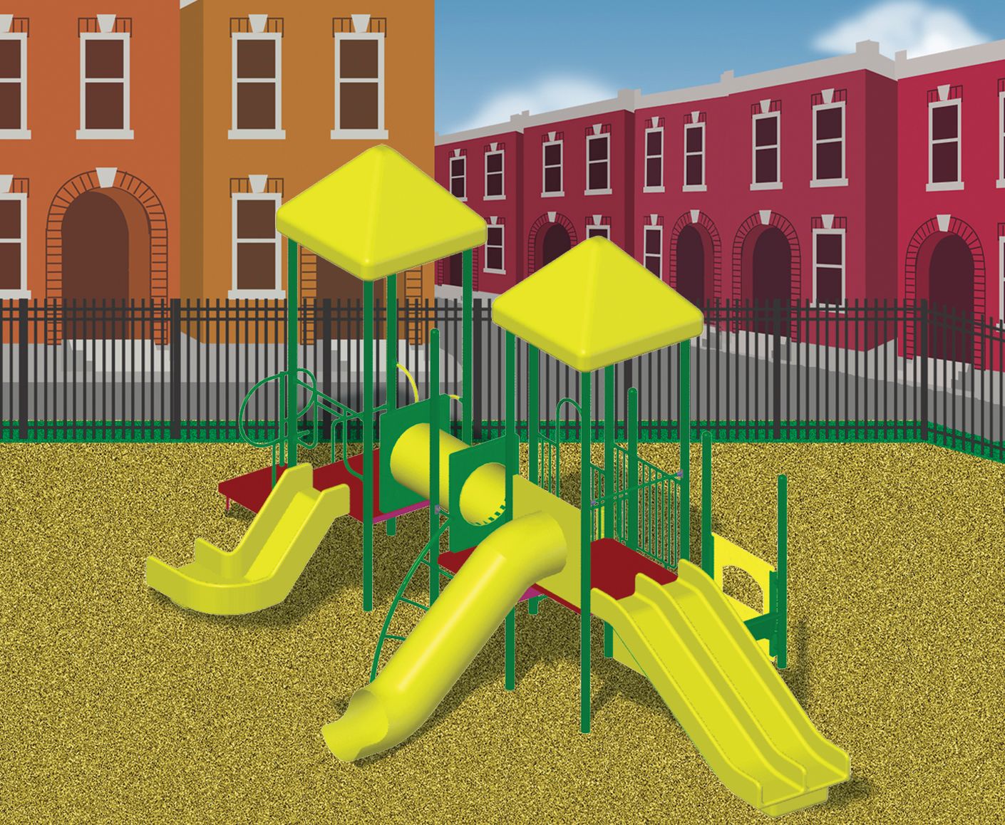 Modular Play Structure - Taylor - AchillionSports