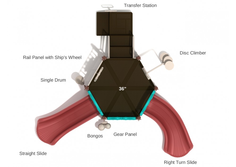 Boulder Play Structure - AchillionSports