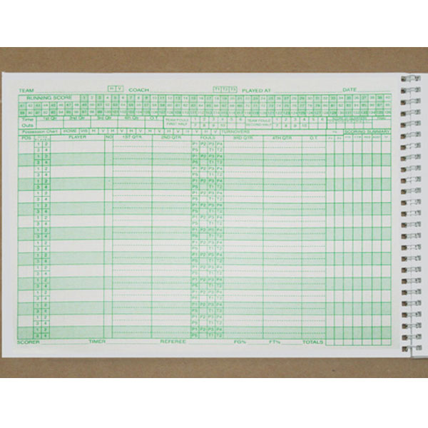 Basketball Scorebook - AchillionSports