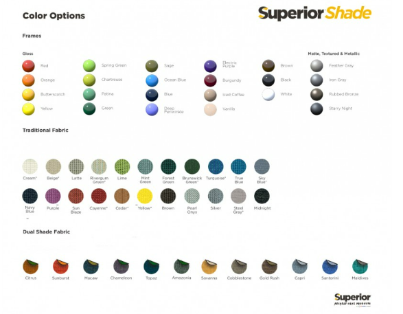 Bleacher Series Single Column T Cantilever Fabric Shade - 11'H Entrance