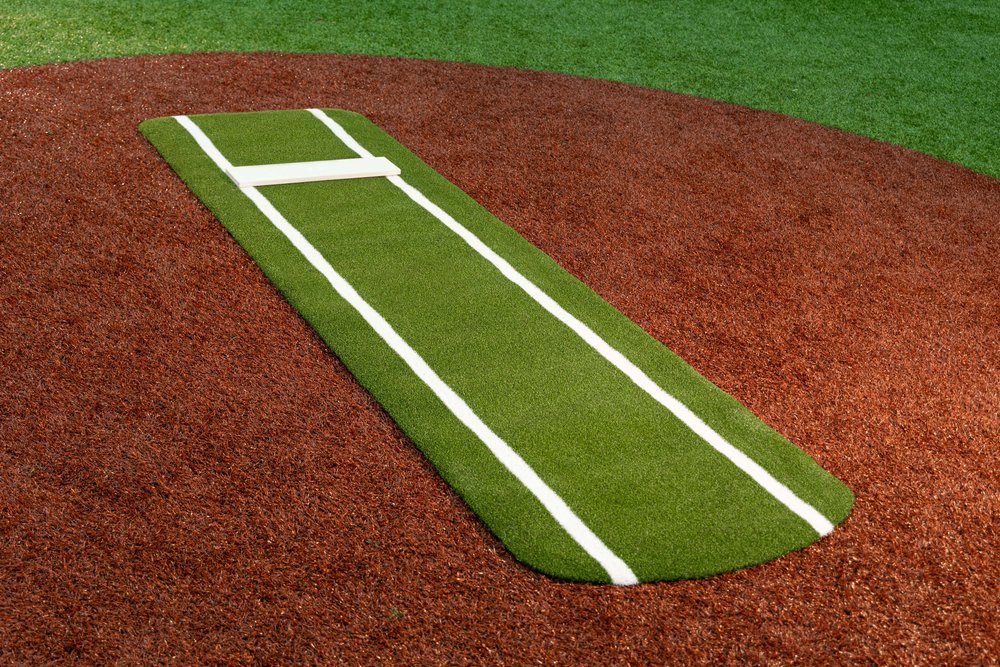 Portolite Ultimate Spiked Practice Softball Pitching Mat - AchillionSports