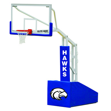 Jaypro Elite 6600 Portable Basketball Hoop - 72 Inch Glass ...