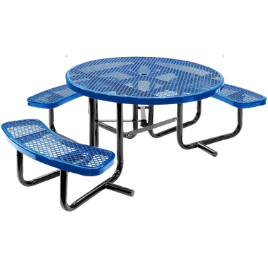 Quick Ship 46" ADA Compliant Round Portable Picnic Table - AchillionSports