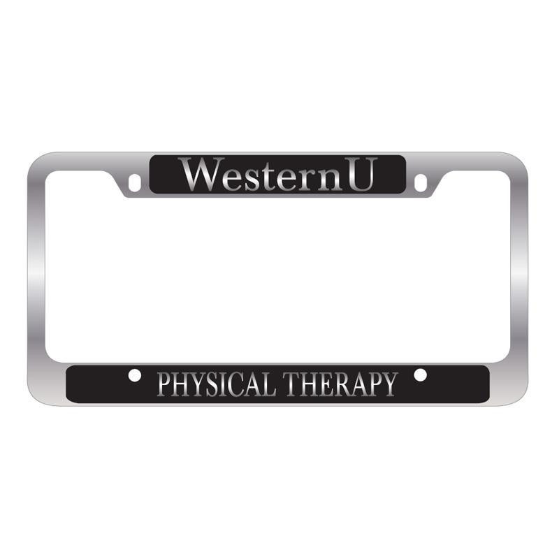 Physical Therapy License Plate Frame - WesternU Campus Store