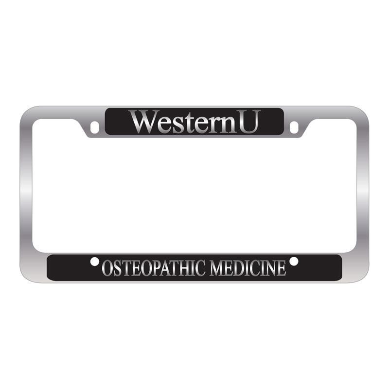 Osteopathic Medicine License Plate Frame - WesternU Campus Store