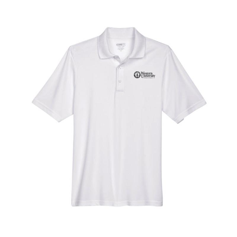 WesternU Men's Performance Polo White - WesternU Campus Store