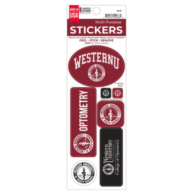 WesternU CO Sticker Sheet - WesternU Campus Store