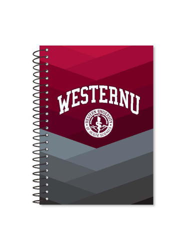 WesternU Gradient Chevron 5x7 Spiral Notebook - WesternU Campus Store