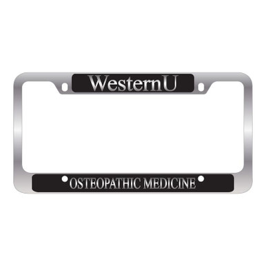 Osteopathic Medicine License Plate Frame - WesternU Campus Store