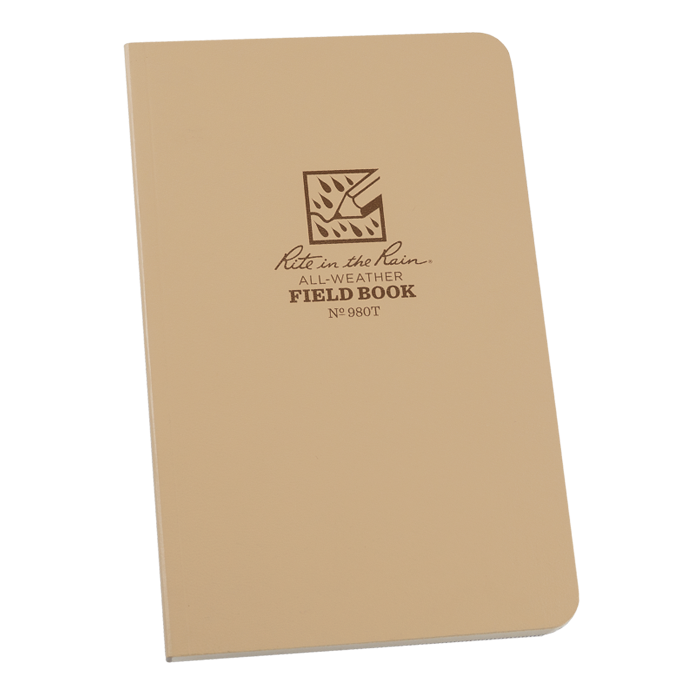980T KIT - Tactical Notebook Tan w/ Cover and Pen - The Tactical Shop
