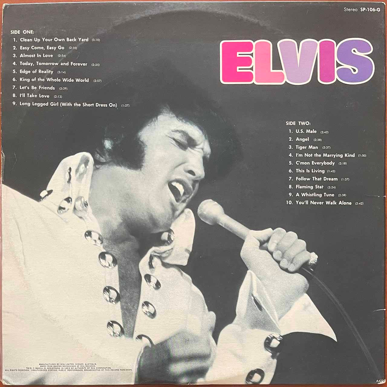 Elvis Presley - Elvis (LP) - Second Hand Vinyl Record