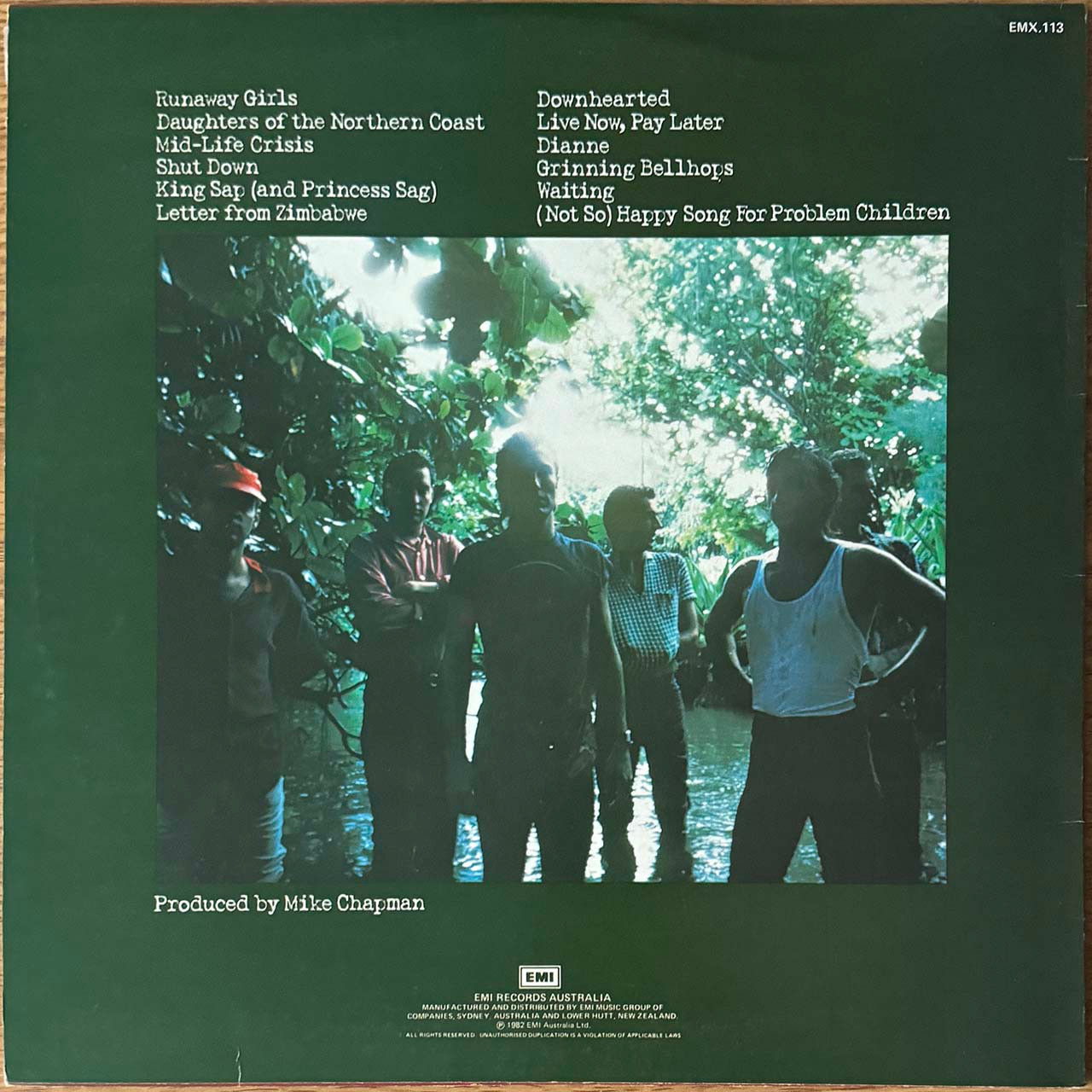 Australian Crawl - Sons Of Beaches (LP) - Second Hand Vinyl Record