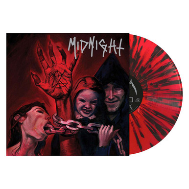 Midnight - No Mercy For Mayhem (LP) - Red w/ Black Splatter Vinyl Record