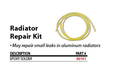 Afco 80161 Aluminum Radiator Repair Kit - Reliable Welding & Speed On ...