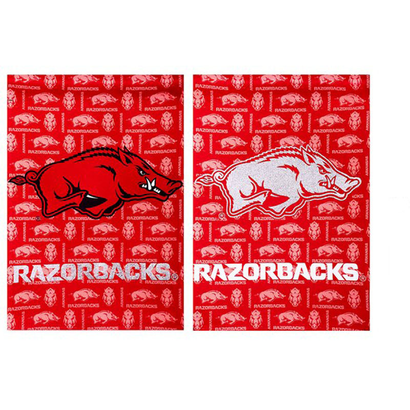 Arkansas Razorbacks NCAA Glitter Garden Flag - Briarwood Lane