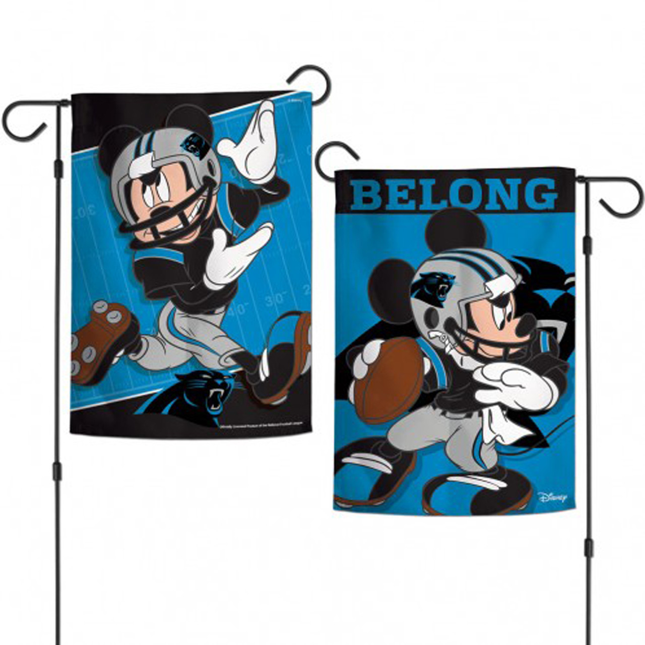 Carolina Panthers 2-Sided Mickey Mouse NFL Garden Flag - Briarwood Lane