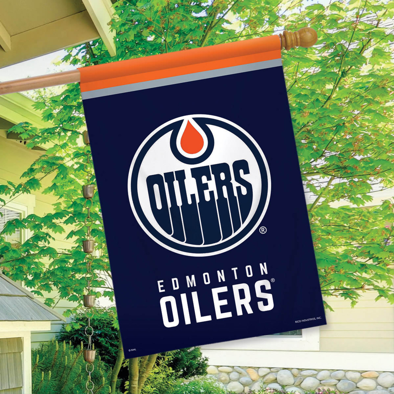 Edmonton Oilers NHL Licensed House Flag - Briarwood Lane