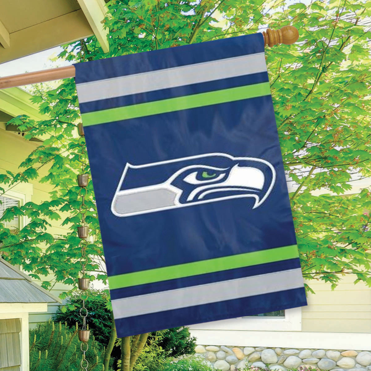 Seattle Seahawks Licensed NFL House Flag - Briarwood Lane
