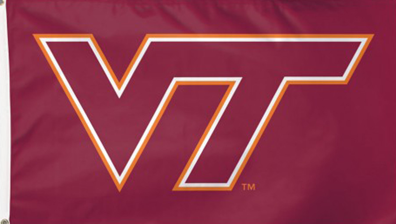 Virginia Tech NCAA HokieBird Deluxe Grommet Flag - Briarwood Lane
