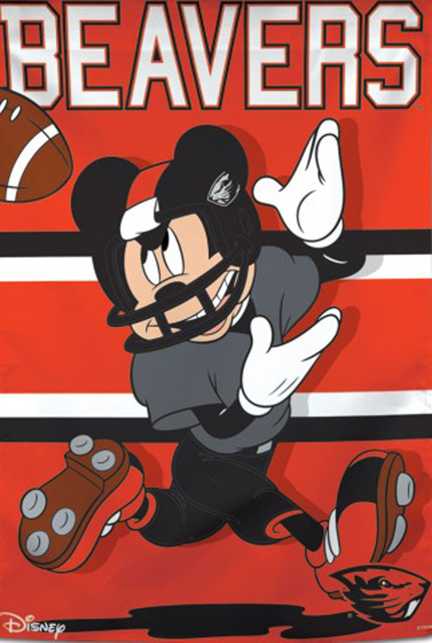 Oregon State University Beavers NCAA Mickey Mouse House Flag ...