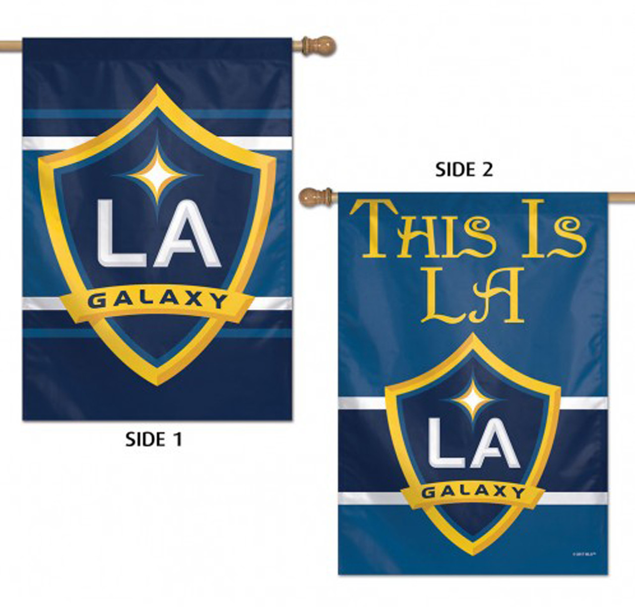 Los Angeles Galaxy Double Sided House Flag - Briarwood Lane