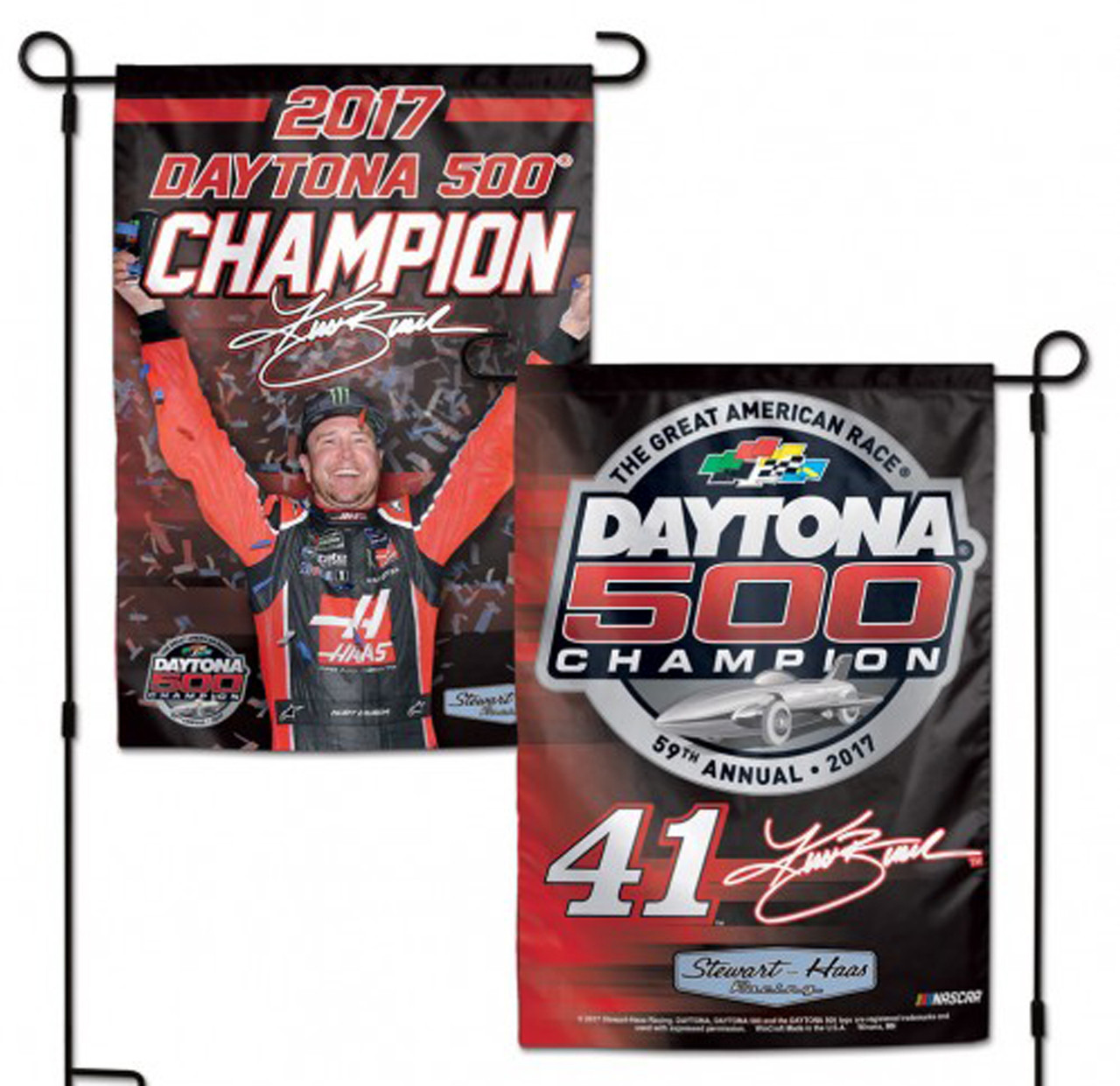 Kurt Busch #41 Double Sided NASCAR Garden Flag - Briarwood Lane