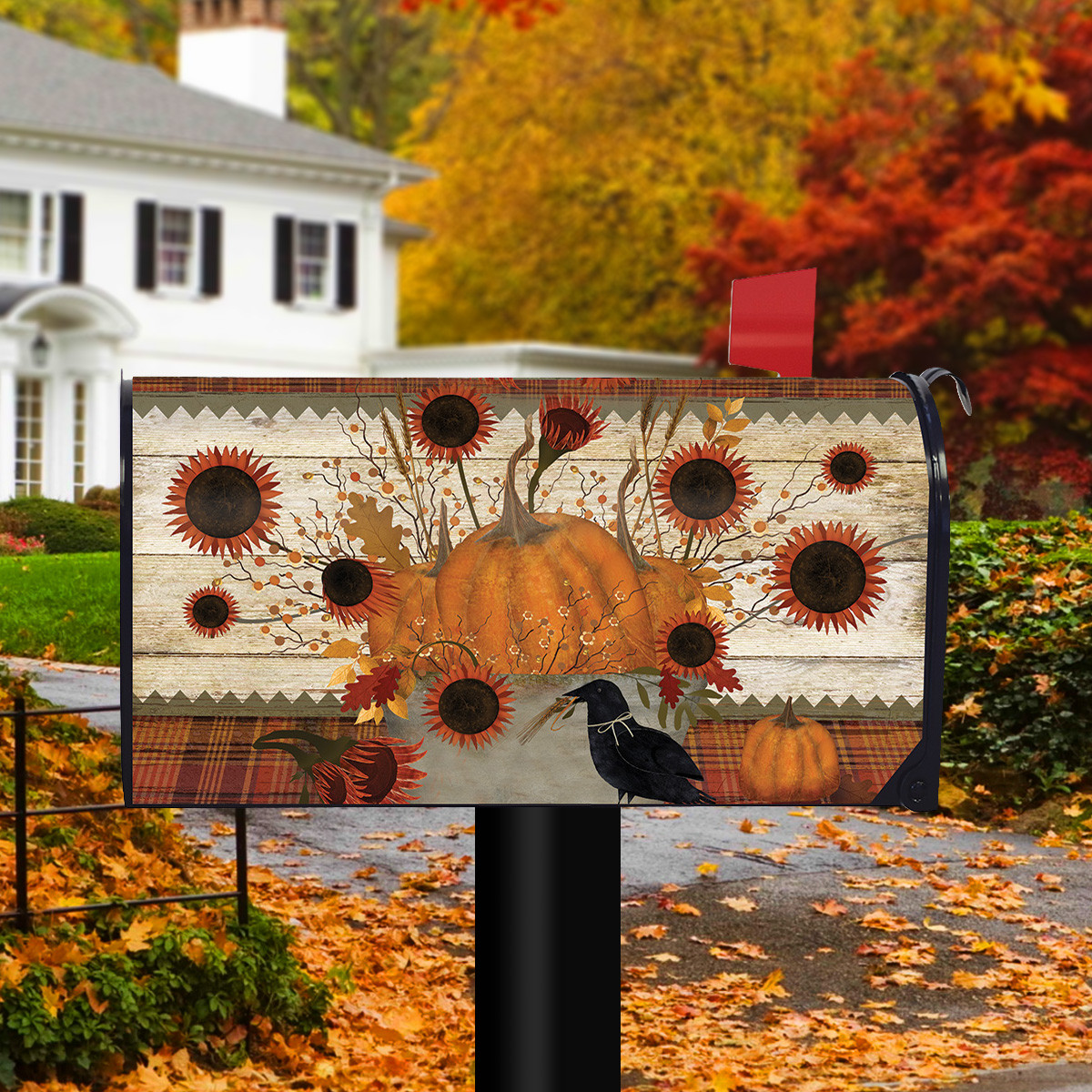 Primitive Pumpkins Autumn Mailbox Cover - Briarwood Lane