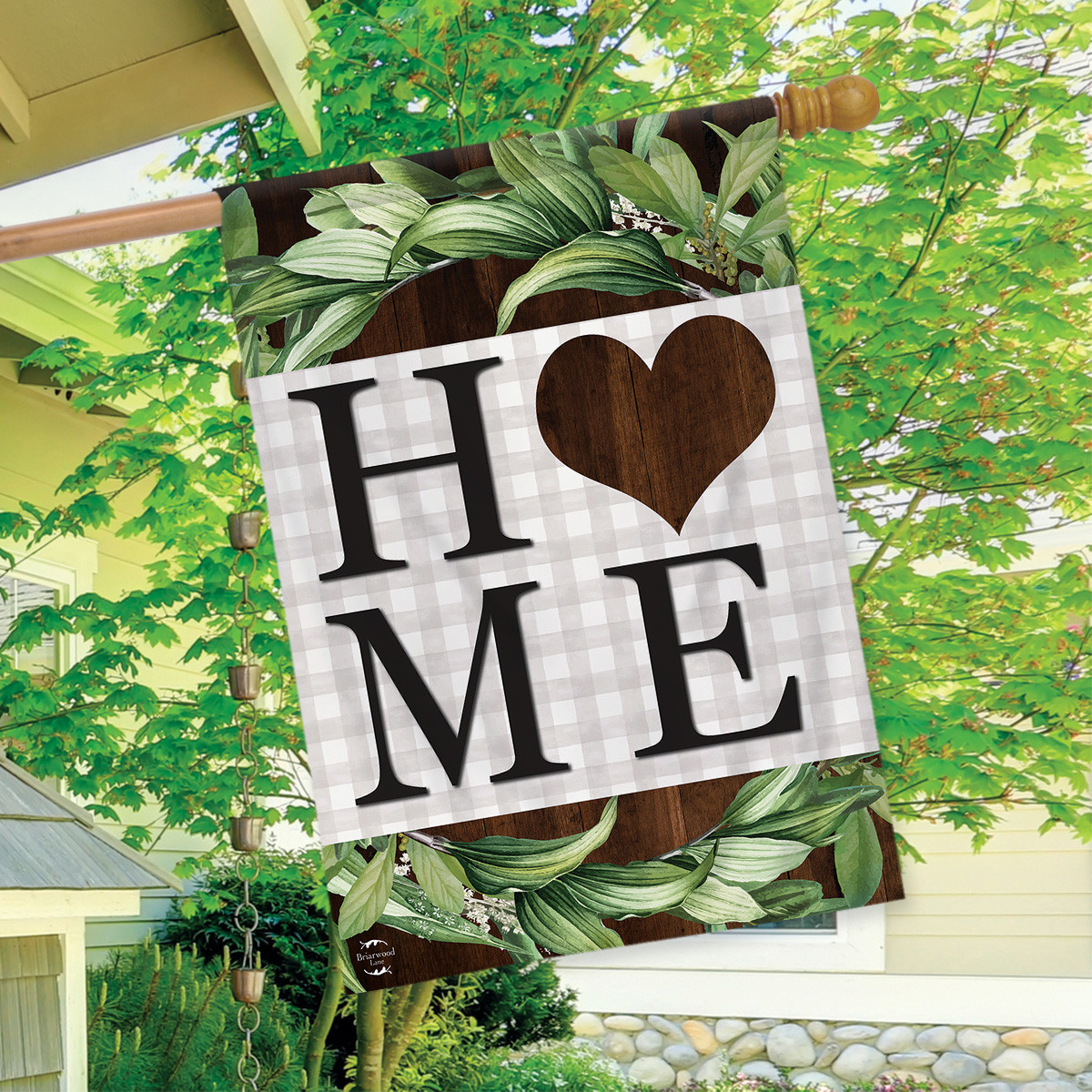 Farmhouse Home Double-Sided House Flag - Briarwood Lane