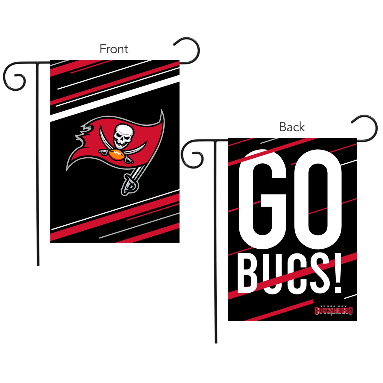 Tampa Bay Buccaneers Slogan NFL Licensed Garden Flag - Briarwood Lane