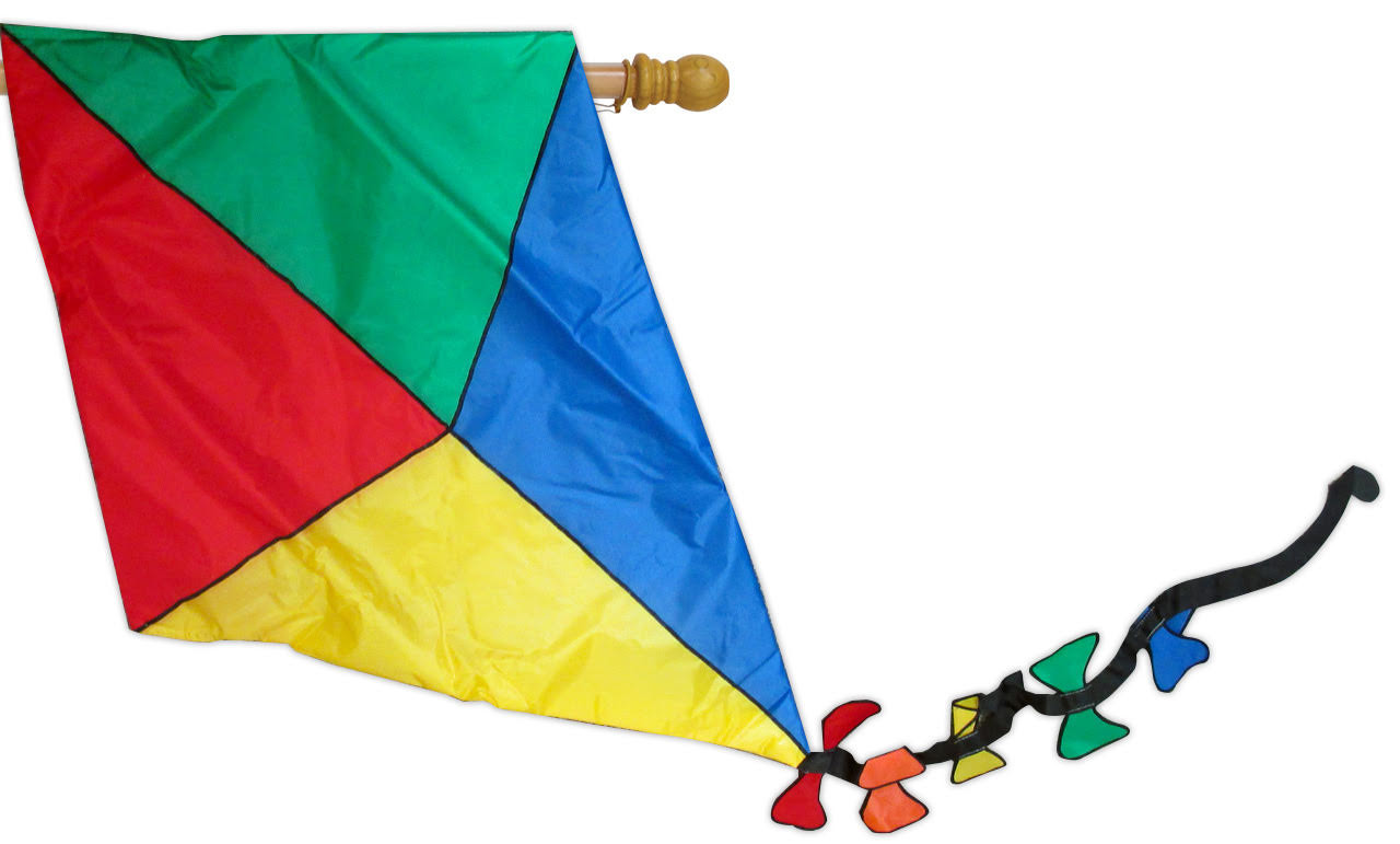 Kite Spring 3D Applique House Flag - Briarwood Lane