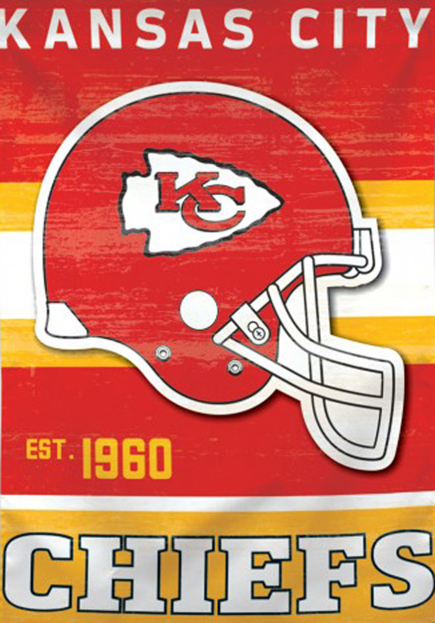 Kansas City Chiefs Throwback Vertical Flag - Briarwood Lane