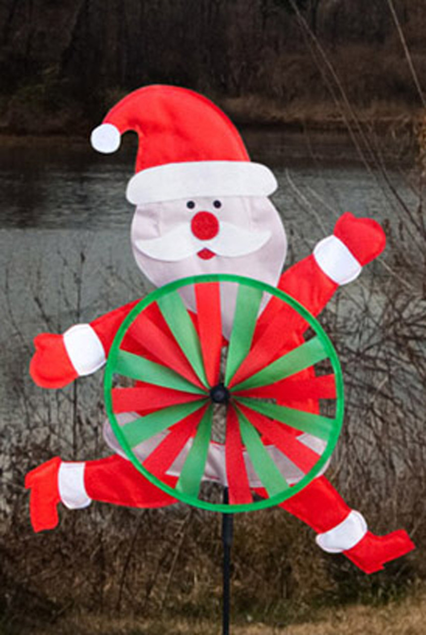Santa Tummy Wind Spinner - Briarwood Lane