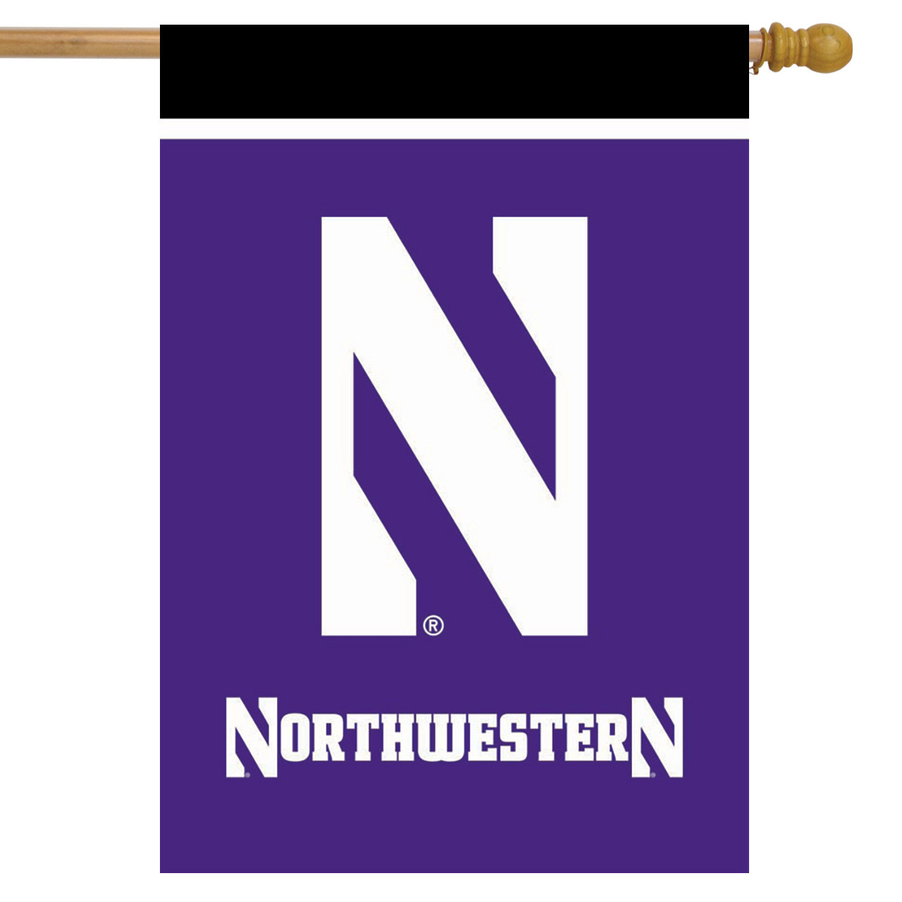 Northwestern University NCAA House Flag - Briarwood Lane