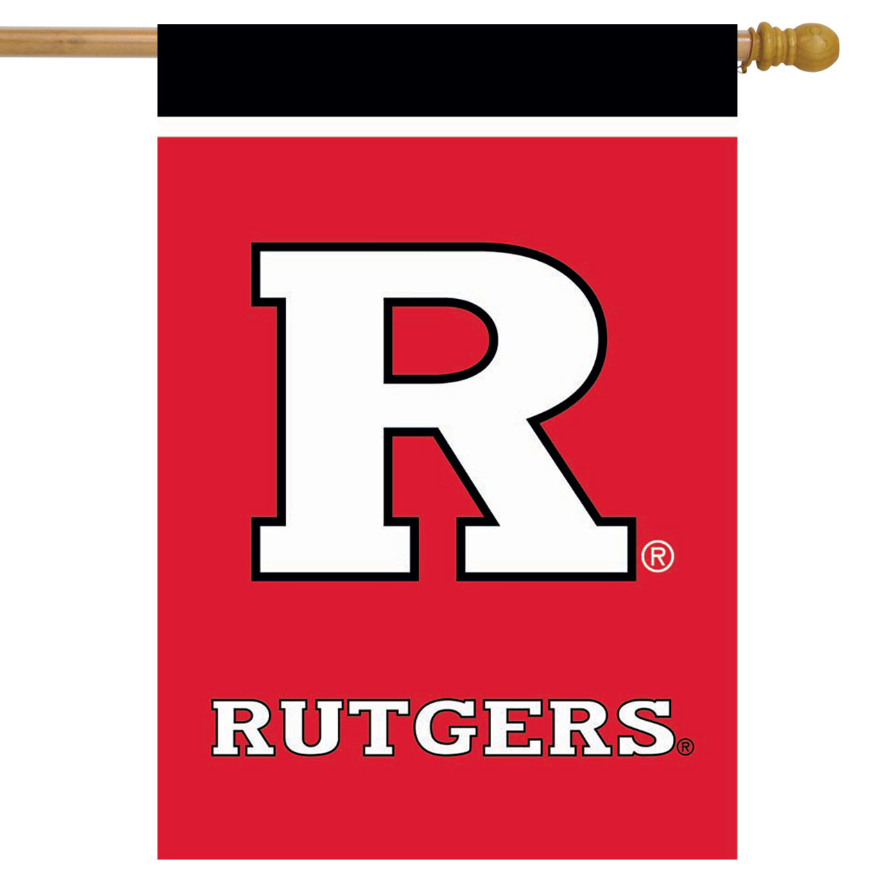 Rutgers University NCAA House Flag - Briarwood Lane