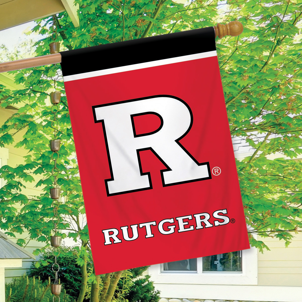 Rutgers University NCAA House Flag - Briarwood Lane