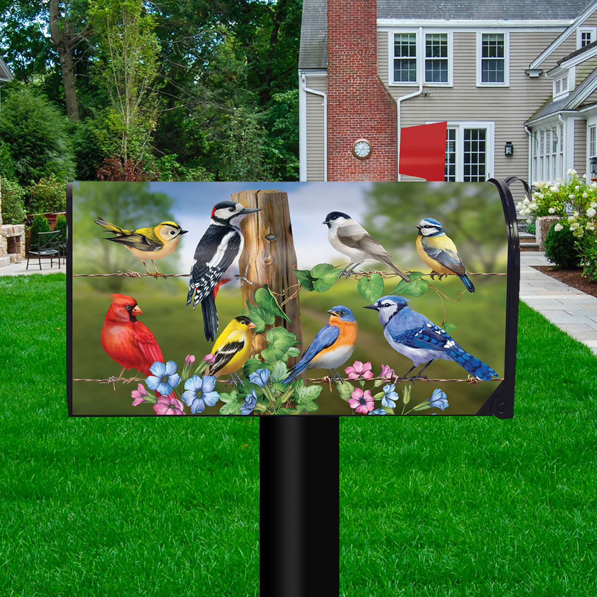 Country Birds Spring Mailbox Cover - Briarwood Lane
