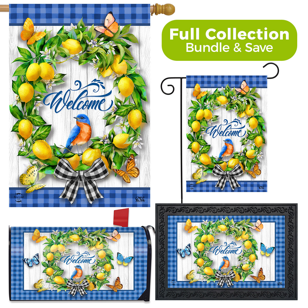 Lemon Wreath Spring Design Collection - Briarwood Lane