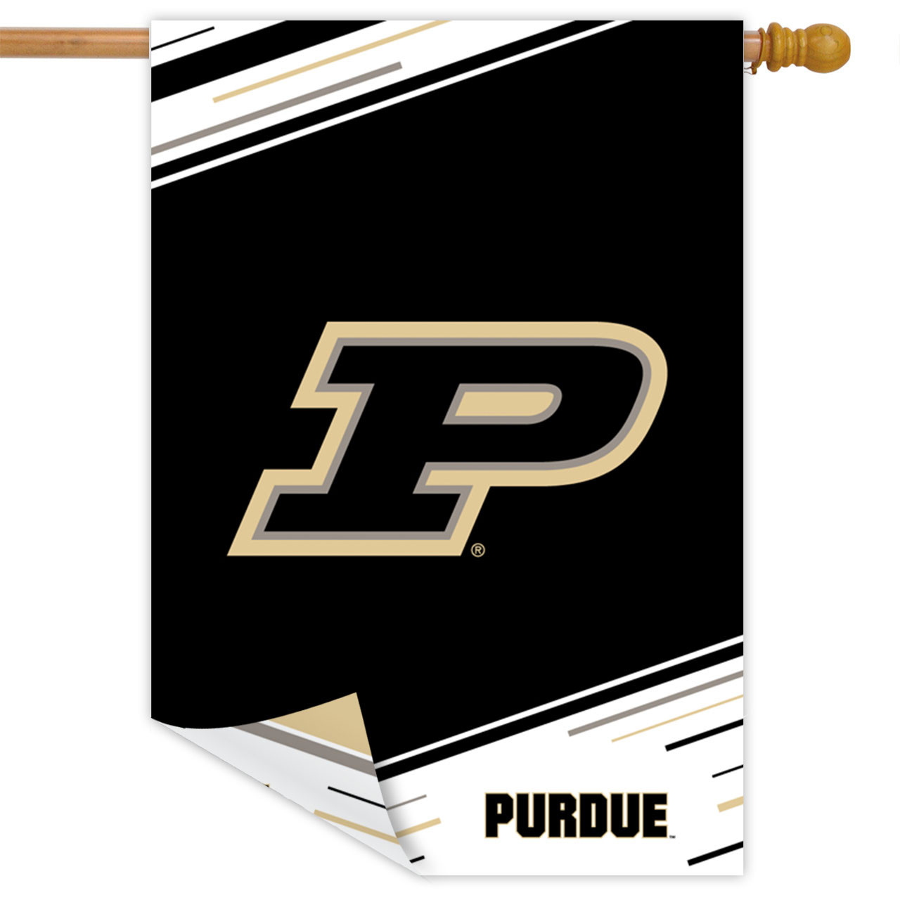 Purdue University NCAA Licensed Double-Sided House Flag - Briarwood Lane