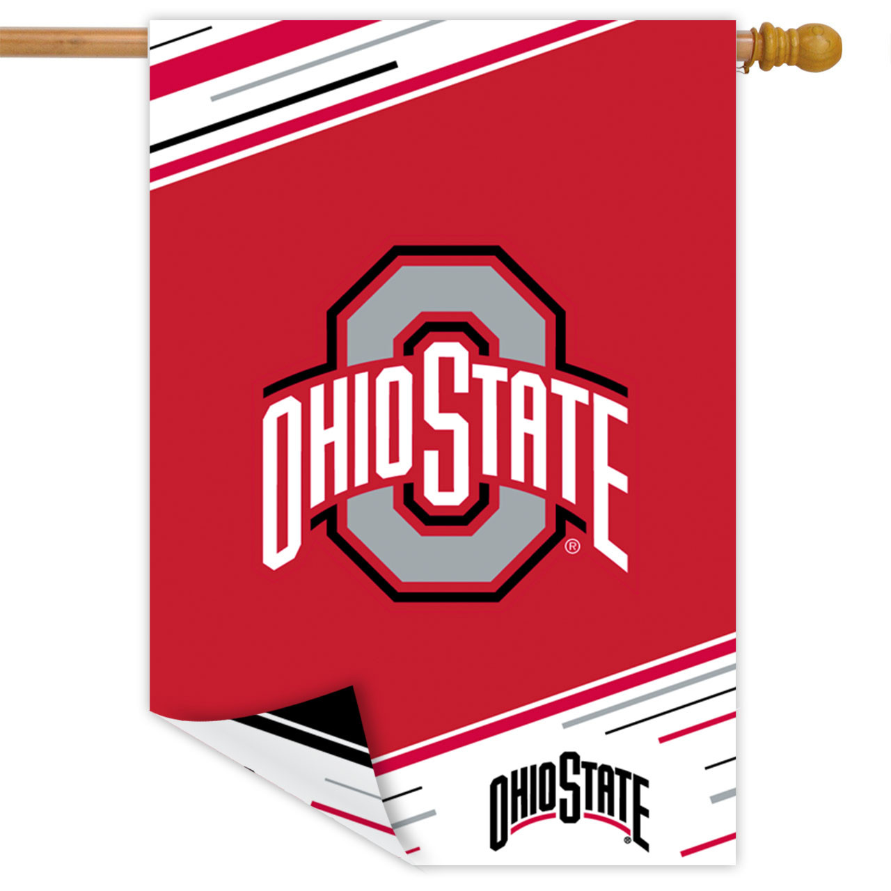 Ohio State University NCAA Licensed Double-Sided House Flag - Briarwood ...