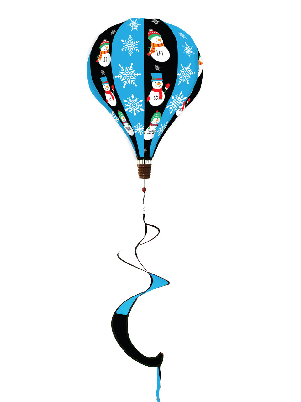 Snowmen Deluxe Hot Air Balloon Windsock Wind Twister - Briarwood Lane