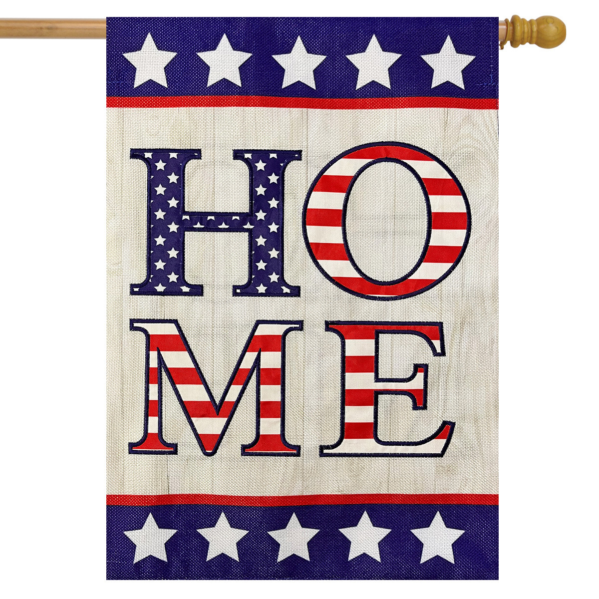 American Home Burlap House Flag - Briarwood Lane