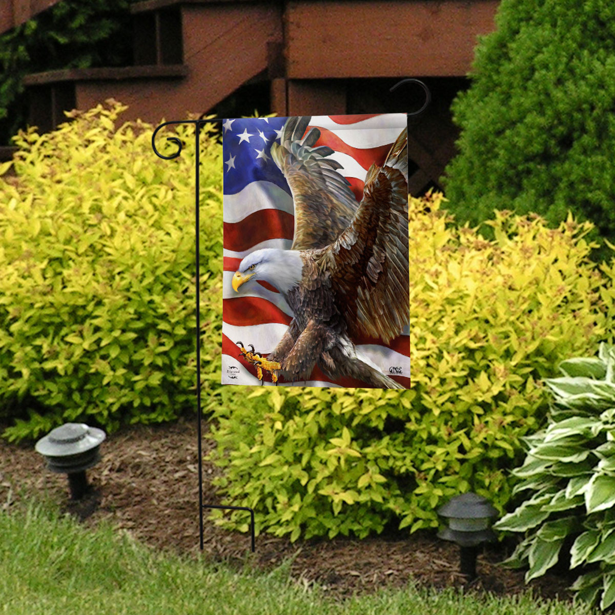 American Freedom Eagle Garden Flag - Briarwood Lane