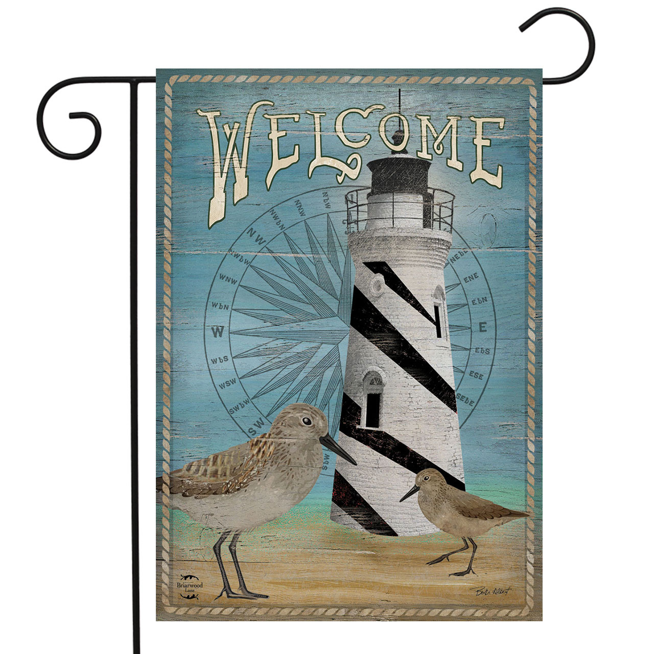 Welcome Lighthouse Garden Flag - Briarwood Lane