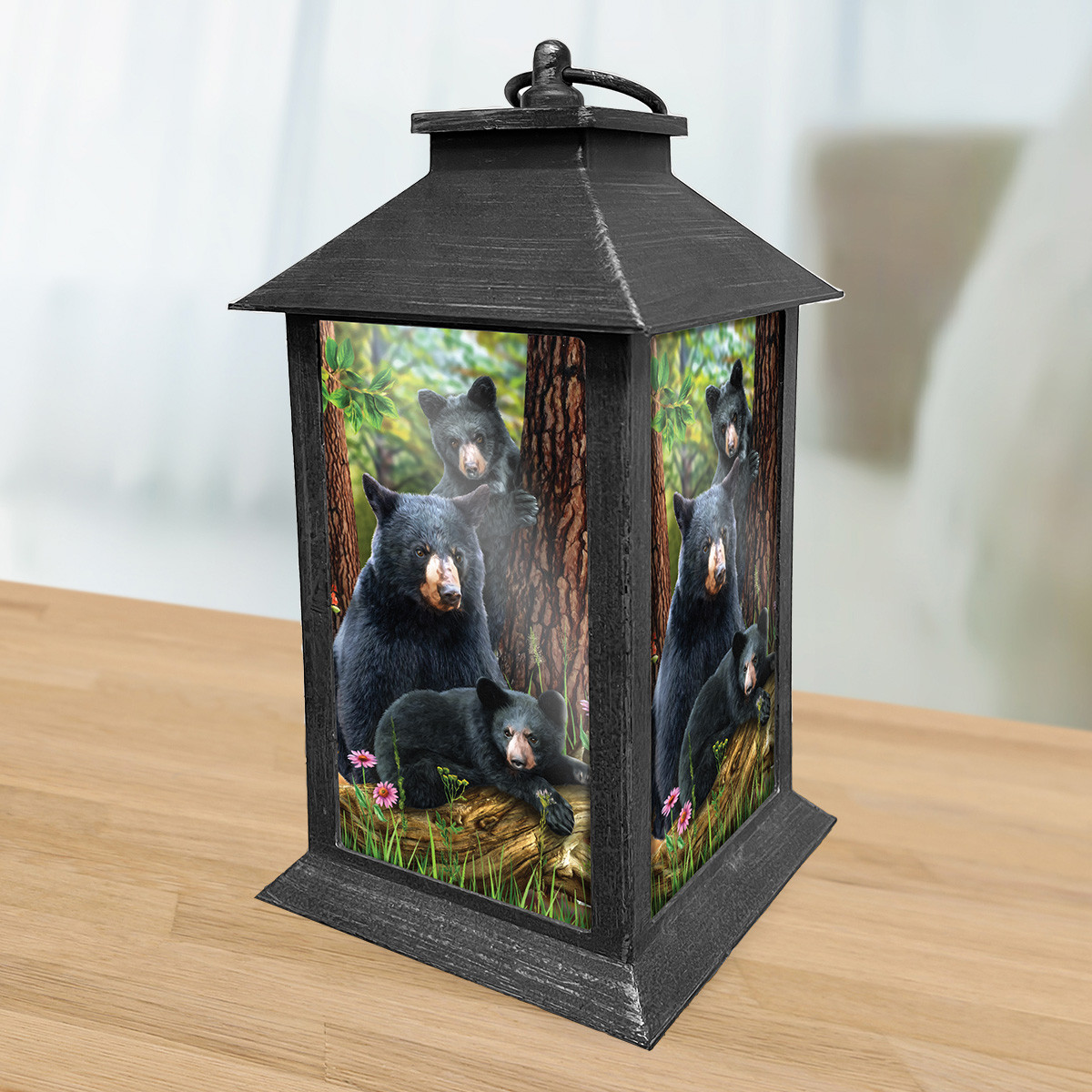 Black Bear Family Lantern - Briarwood Lane