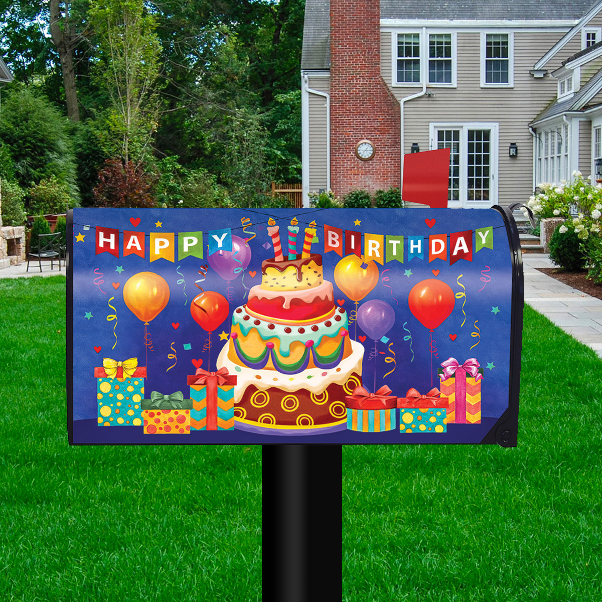 Birthday Celebration Mailbox Cover - Briarwood Lane